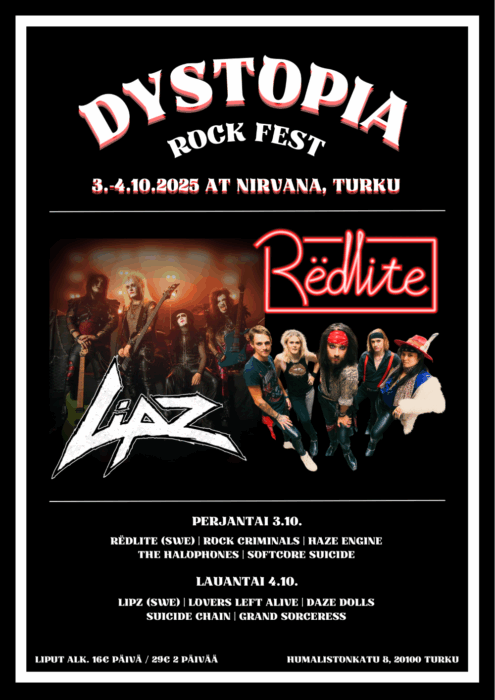DYSTOPIA ROCK FEST järjestetään lokakuussa Turun Nirvanassa - KaaosZine